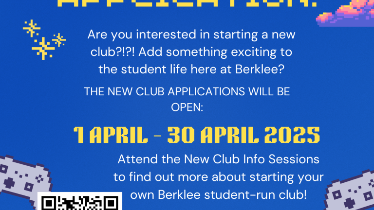 New Clubs Application is Live! | Berklee