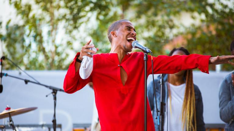 Dreion Channels James Brown in Symphony Park, Goes Viral | Berklee