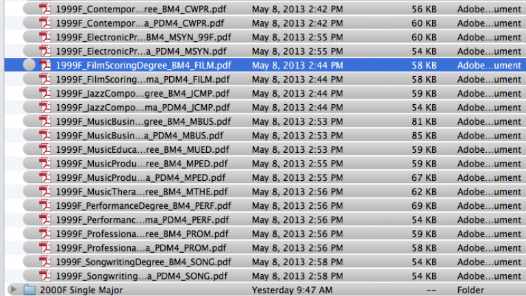 Uploading Major Grids | Berklee